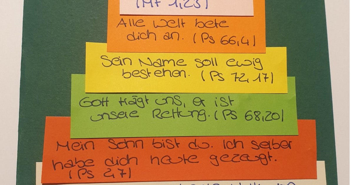 Christbaum aus Papier basteln